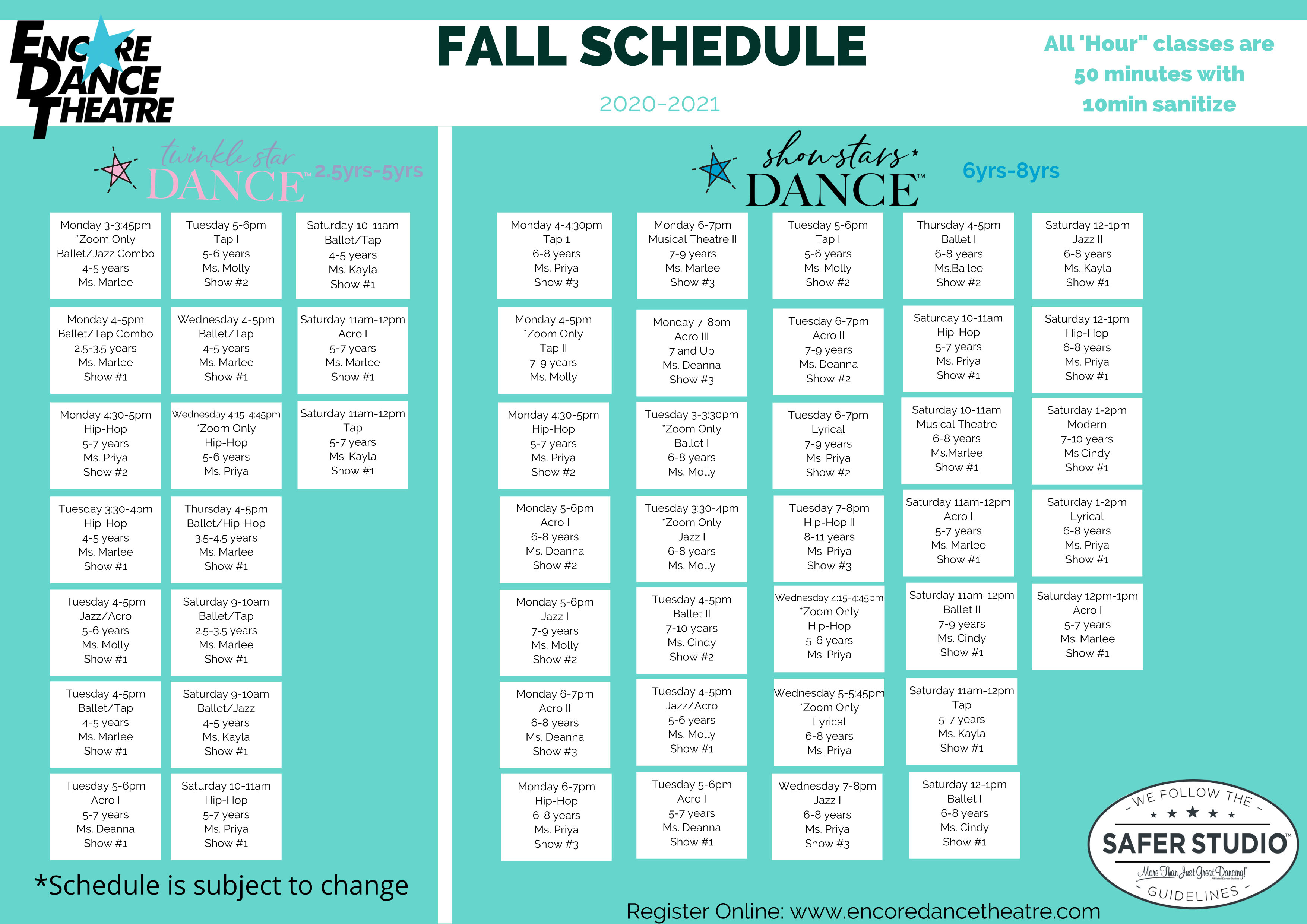 Encore Dance Theatre | Fall
